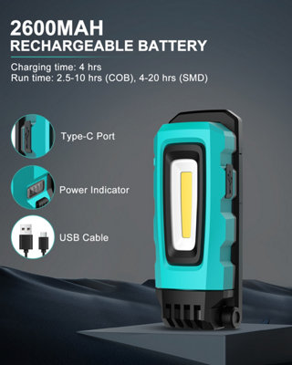 KOOLITE 4-Way LED Inspection light, Waterproof, Rechargeable Work Light ...