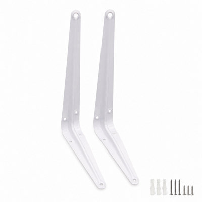 KOOLPUG White Shelf Brackets 2 Pack 6x8 Inch Shelving brackets with ...