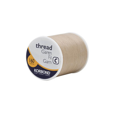 Korbond Polyester Thread Natural 160m One Colour (One Size)