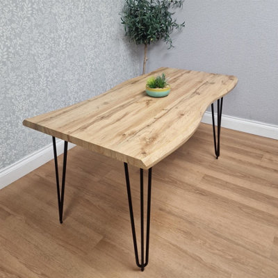KOSY KOALA Modern Dining Table 140cm with 4 Grey Chairs and Stone Grey ...