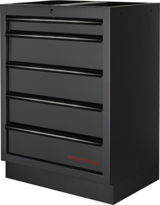 Kraftwerk Modular Combination Unit - Black / Extra Deep Beech Worktop ...