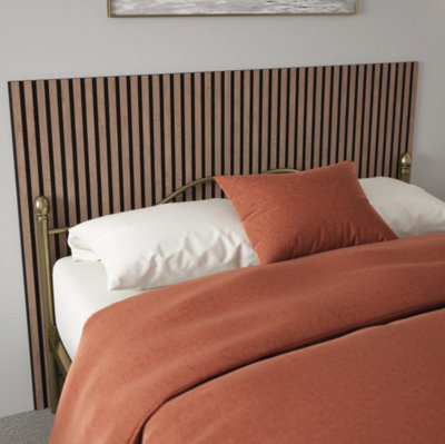 Kraus Acoustic Slat Wall Panel 3D Wood - Walnut Brown - 19x572.5mm ...