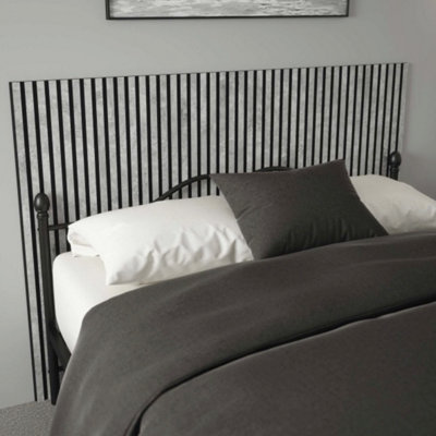 Kraus - Concrete Grey - Acoustic Slat Wall Panel - (L) 120cm x (W) 57 ...