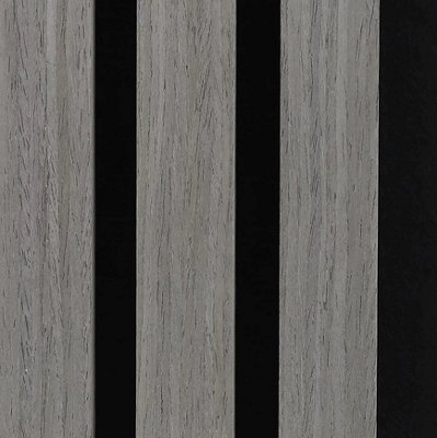Kraus Easy Living - Alder Grey - Acoustic Slat Wall Panel x5 Pack (L ...