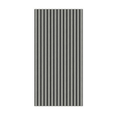 Kraus Easy Living - Alder Grey - Half-Wall Acoustic Slat Wall Panel (L ...
