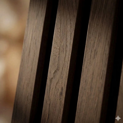 KRAUS EASY LIVING - DARK OAK ACOUSTIC SLAT WALL PANELS - 2 PANEL PACK ...