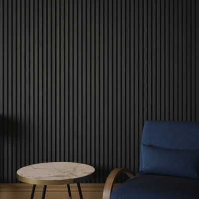 Kraus Easy Living - Slate Grey - Acoustic Slat Wall Panel Sample - (L ...