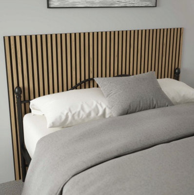 Kraus - Light Oak - Acoustic Slat Wall Panel - (L) 120cm x (W) 57.3cm ...
