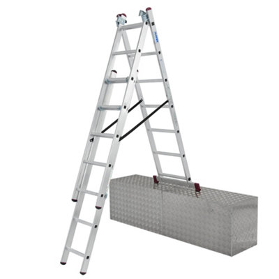 Krause 3 Section Combination Ladder With Stairway Function - Europe's ...