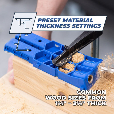 Kreg Pocket Hole Jig XL Creates pocket hole joints with twice as strong as standard pocket