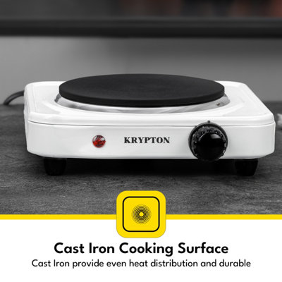 KRYPTON 1000W Single Hot Plate Heating Plate, Adjustable Temperature