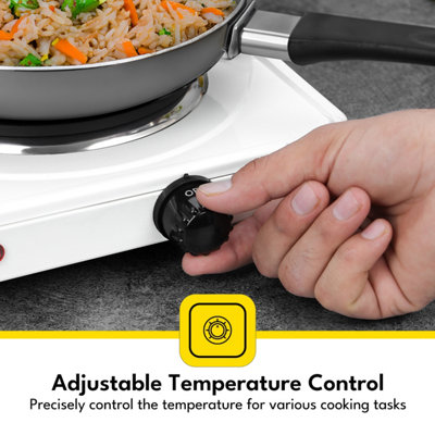 KRYPTON 1000W Single Hot Plate Heating Plate, Adjustable Temperature