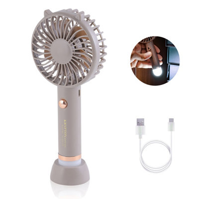 KRYPTON Rechargeable Mini Fan Multifunctional Personal Portable Fan ...