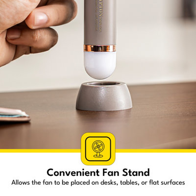 KRYPTON Rechargeable Mini Fan Multifunctional Personal Portable Fan ...
