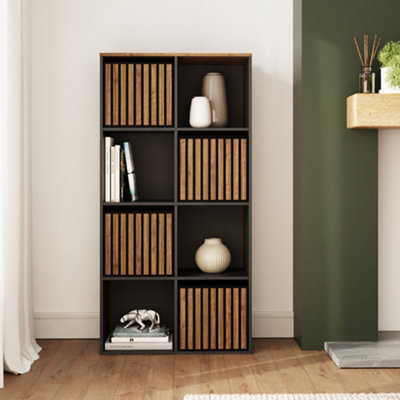 Kube 2x4 Shelf Storage Cube Walnut
