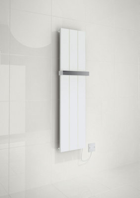 Kudox AluLite Flat Electric Towel Rail 1150mm High x 295mm Wide 400w ...