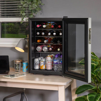 Kuhla KBC2SS 62L Lockable Glass Door Wine and Drinks Cooler in ...