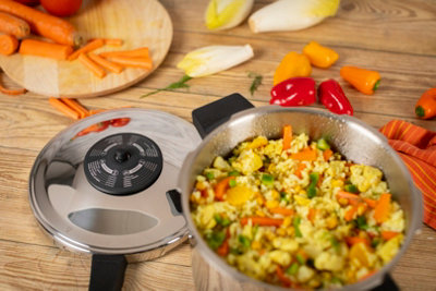 Kuhn Rikon Duromatic Classic Neo Pressure Cooker with Long Handle, 22cm/5L