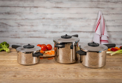Kuhn Rikon Duromatic Classic Neo Pressure Cooker with Long Handle, 22cm/5L