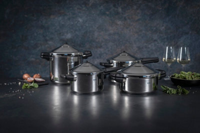 Kuhn Rikon Duromatic Hotel Pressure Cooker/Frying Pan with Side Grips ...