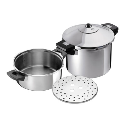 Kuhn Rikon Duromatic Inox Pressure Cooker with Side Grips, Set of 2 ...