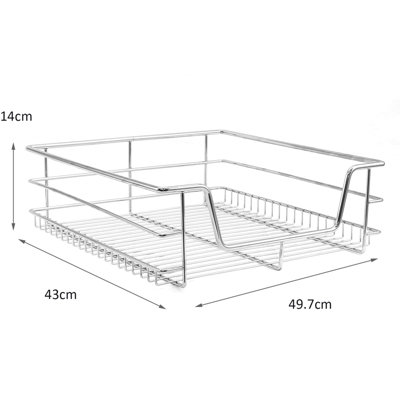 KuKoo 6 x Kitchen Pull Out Soft Close Baskets, 600mm Wide Cabinet ...