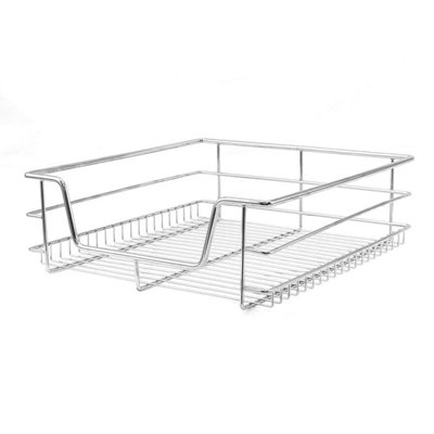 KuKoo Kitchen Pull Out Storage Baskets 500mm Wide Cabinet 3 Pack