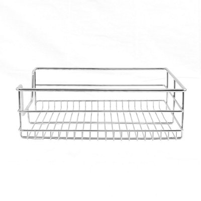 KUKOO KITCHEN PULL OUT STORAGE BASKETS 500MM WIDE CABINET 3 PACK