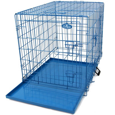 L 36inch Foldable Blue Dog Cage