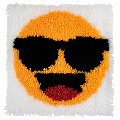 L/HOOK HAPPY FACE - Latch Hook Kit: Happy Face - Trimits