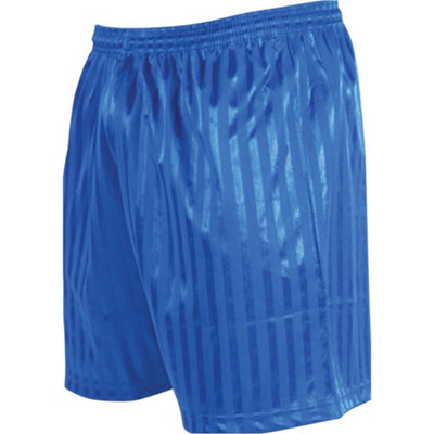 L - ROYAL BLUE Adult Sports Continental Stripe Training Shorts Bottoms ...