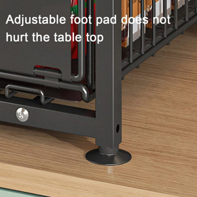 L-Shape Pull Out Cabinet Organizer Slide Out Drawer Storage Shelves ...