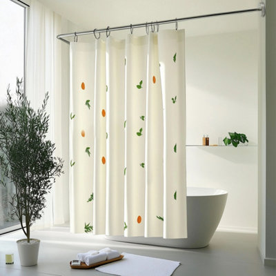 L Shape Shower Rail Rods Curtain Rod Wall Mounted Curved Bath Pole for ...