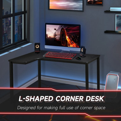 L-Shaped Corner Desk Computer Workstation PC Gaming Desk 145 x 81 x ...