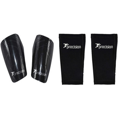L - Shinguard Sleeves & Shin Pad Insert Set - BLACK - Washable Leg ...