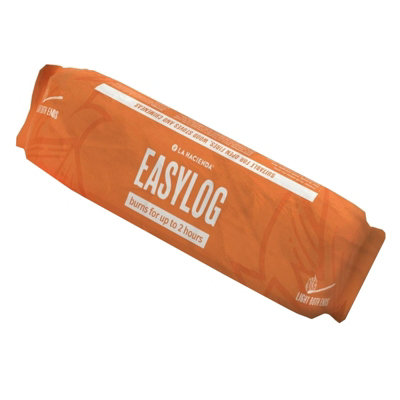 La Hacienda EASYLOG 2 Hour Burn Easy Fire Starter Fire Pit Log Clean ...