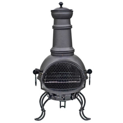 La Hacienda Murcia Medium Steel Chimenea With Grill