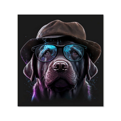 Labrador Retriever Dog Splashart Premium Glass Kitchen Splashback ...
