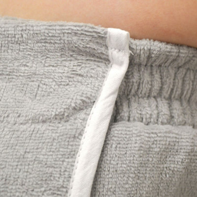 Ladies Adjustable Shower Wrap - Silver, L/XL