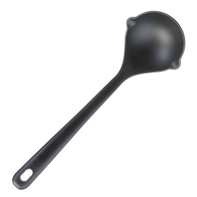 Ladle Heat Resistant Ladle Kitchen Recycled Materials Black | DIY at B&Q