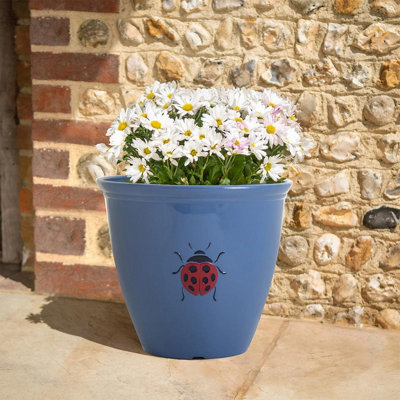 Ladybird Design Planter - Weather Resistant Colourful Recycled Plastic ...