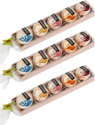 Laeto x3 Pack of 5 Shell Round Shaped Scented Candles | DIY at B&Q