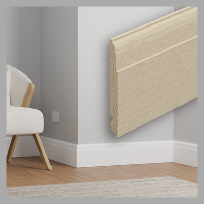 Lambs Tongue Pine Skirting Boards 170mm x 20mm x 3.9m. 4 Lengths In A ...