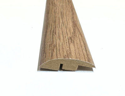 Laminate Wood Flooring MDF Ramp Edge Threshold Trim 0.9m Length Strip ...