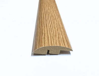 Laminate Wood Flooring MDF Ramp Edge Threshold Trim 2.4m Length Strip ...