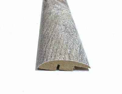 Laminate Wood Flooring MDF Ramp Edge Threshold Trim 2.4m Length Strip ...