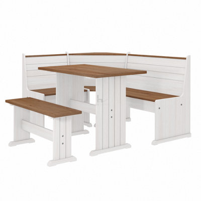 Lamont Corner Dining Set Kitchen Table Diner Set L Shaped Diner With Bench And Storage | DIY at B&Q