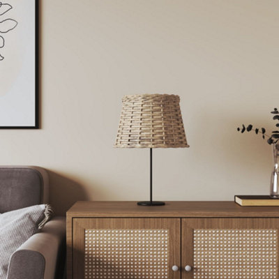 LAMP SHADE BROWN 25X17 CM WICKER