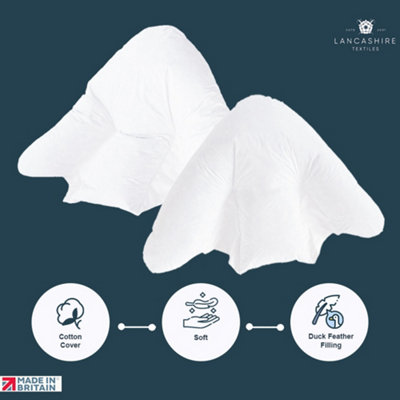 Lancashire Textiles Duck Feather Filling Batwing Pillow