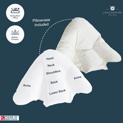 Lancashire Textiles Duck Feather Filling Batwing Pillow